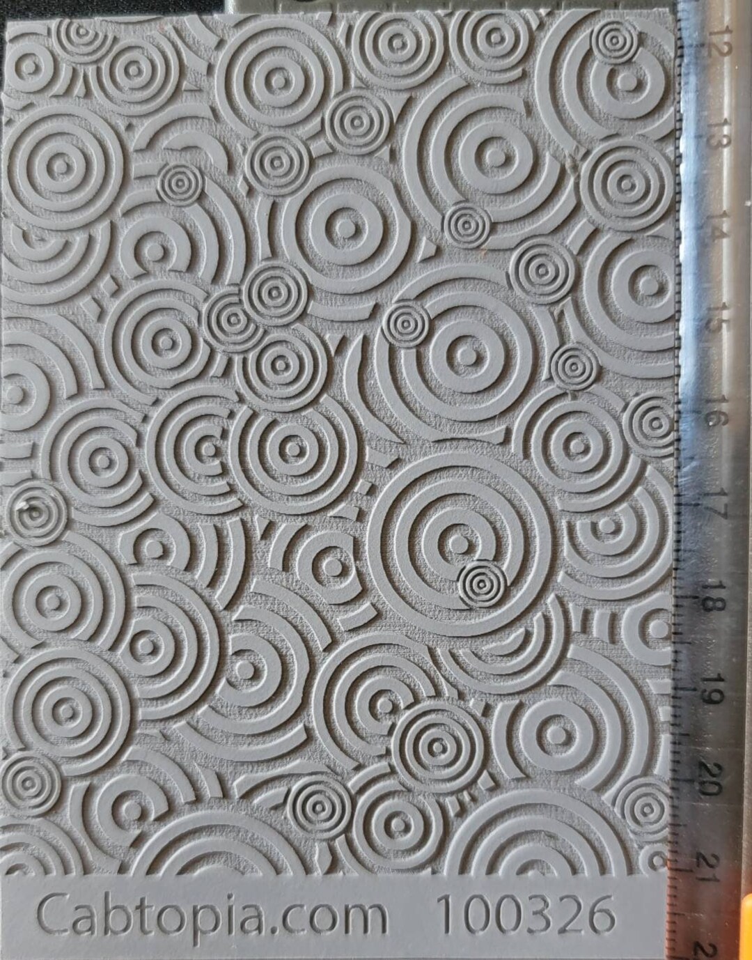 Cabtopia| Bullseye Ballet | Texture Mat for Clay| Clay Pattern Stamps ...