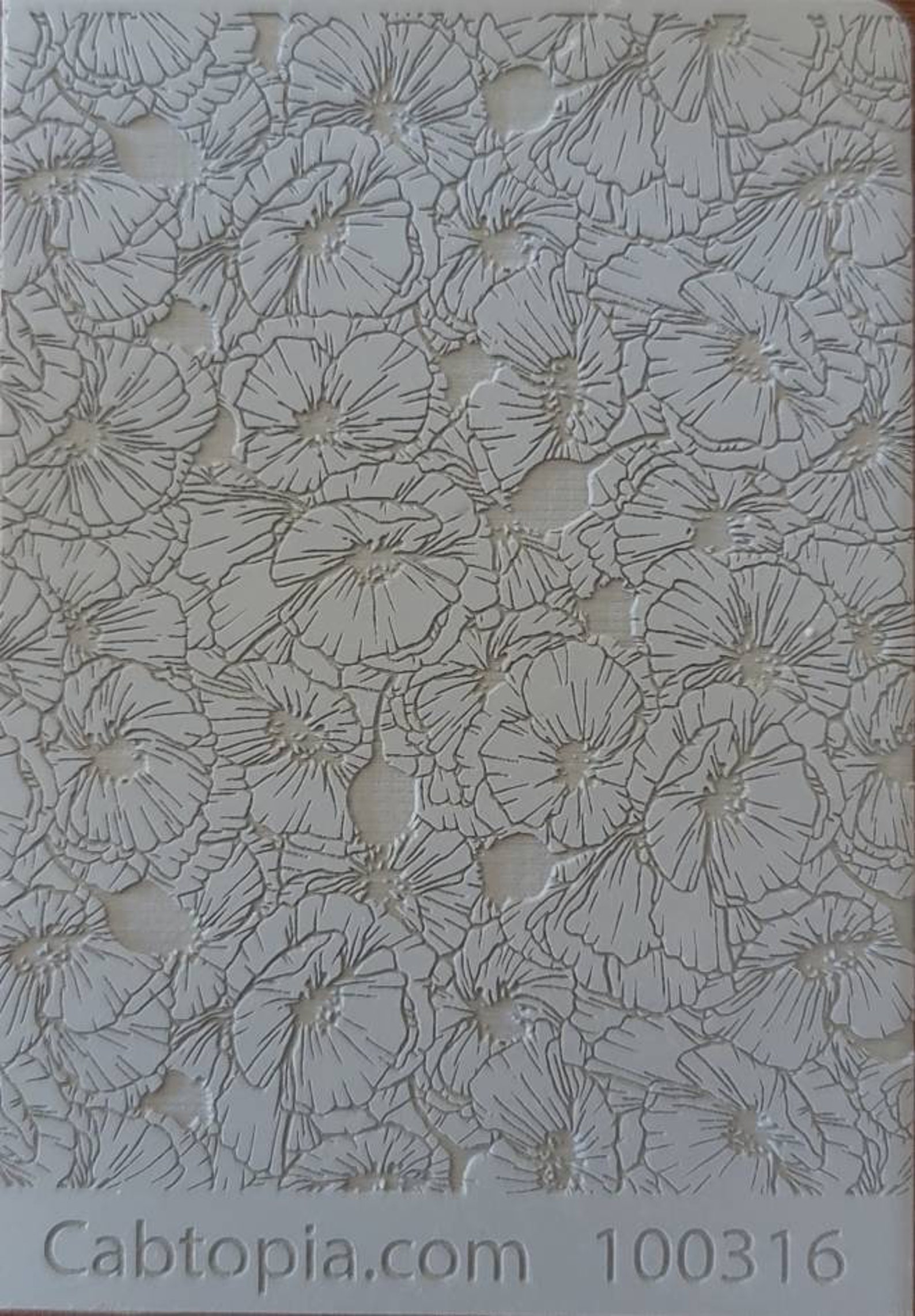 Cabtopia| Poppies! | Texture Mat for Clay| Clay Pattern Stamps| Clay ...