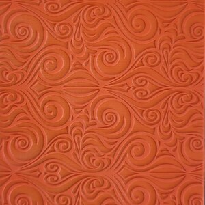 Cabtopia| Baroque Pattern | Texture Mat for Polymer Clay| Clay Pattern ...