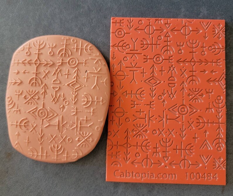 Cabtopia| Rune Ruinc Script Writing | Texture Mat for Clay| Clay ...