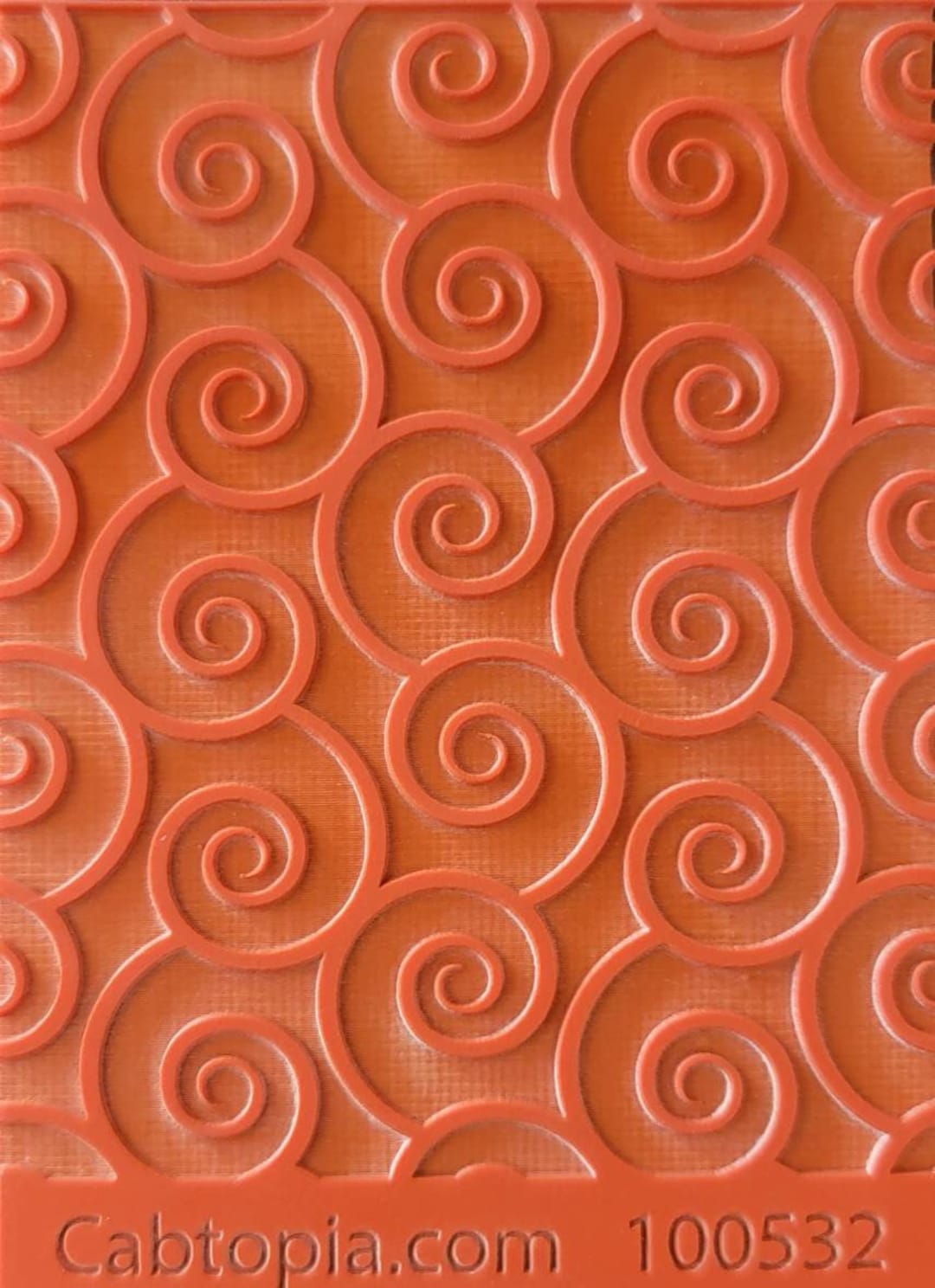 Cabtopia| Curles |~3x4 in Texture Mat for Clay| Clay Pattern Stamps ...
