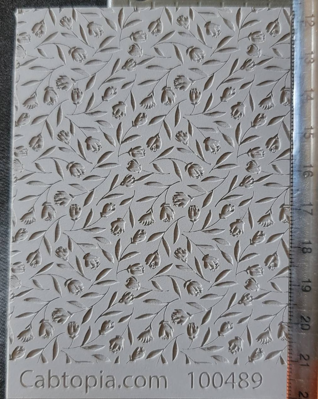 Cabtopia| Delicate Flower Pattern | Texture Mat for Clay| Clay Pattern ...