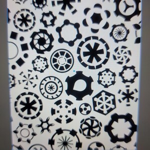 Cabtopia| Cogs |~3x4 in Texture Mat for Clay| Clay Pattern Stamps ...