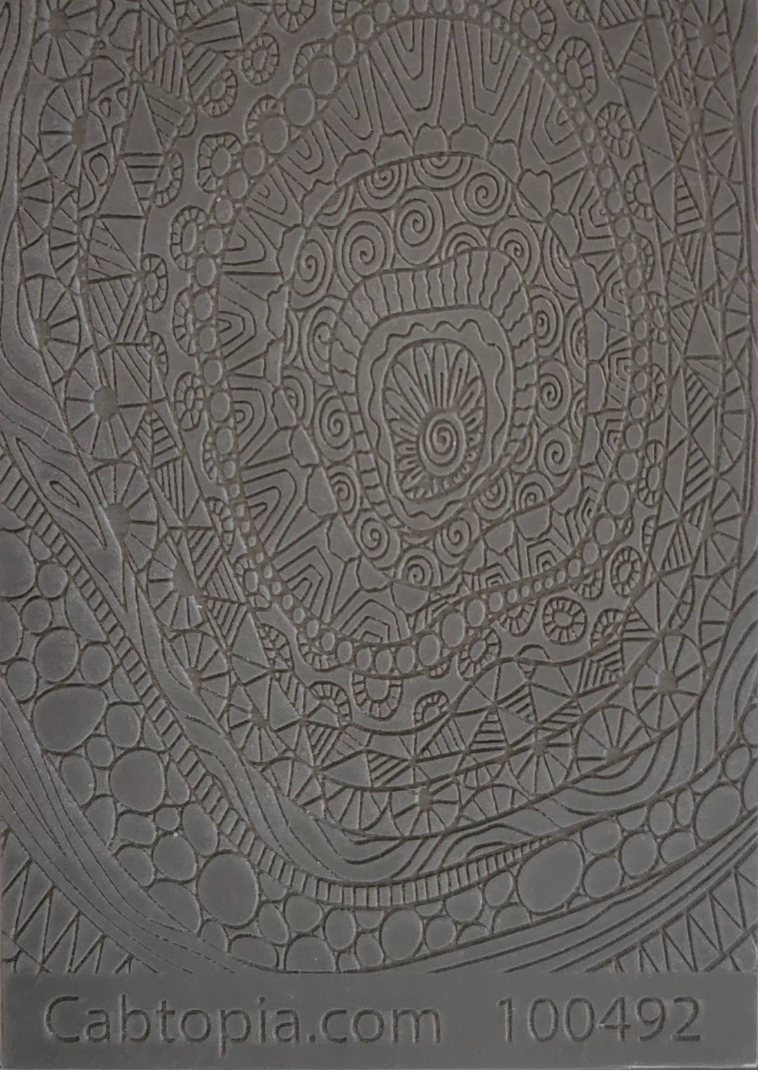 Cabtopia| Cell Zendoodle | Texture Mat for Clay| Clay Pattern Stamps ...