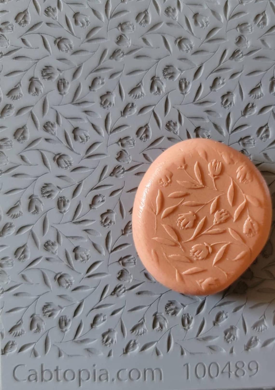 Cabtopia| Delicate Flower Pattern | Texture Mat for Clay| Clay Pattern ...