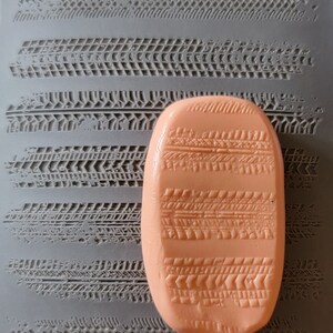 Cabtopia| Motorcycle Tread | Texture Mat for Polymer Clay| Clay Pattern ...