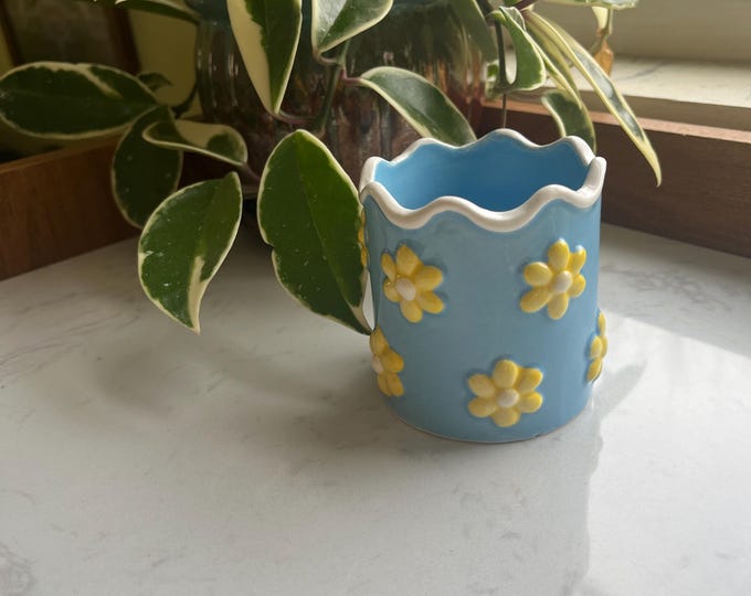 Flower Pot Candle - Etsy