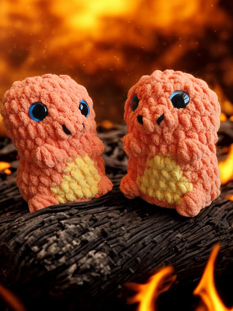 Low-sew Chunky Orange Lizard Crochet Pattern – Cute Animal Amigurumi ...