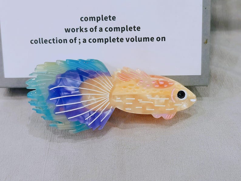 Goldfish Hair Clips, Colorful Fish Hair Claw Clip, Cute Hair Claw, Fun ...