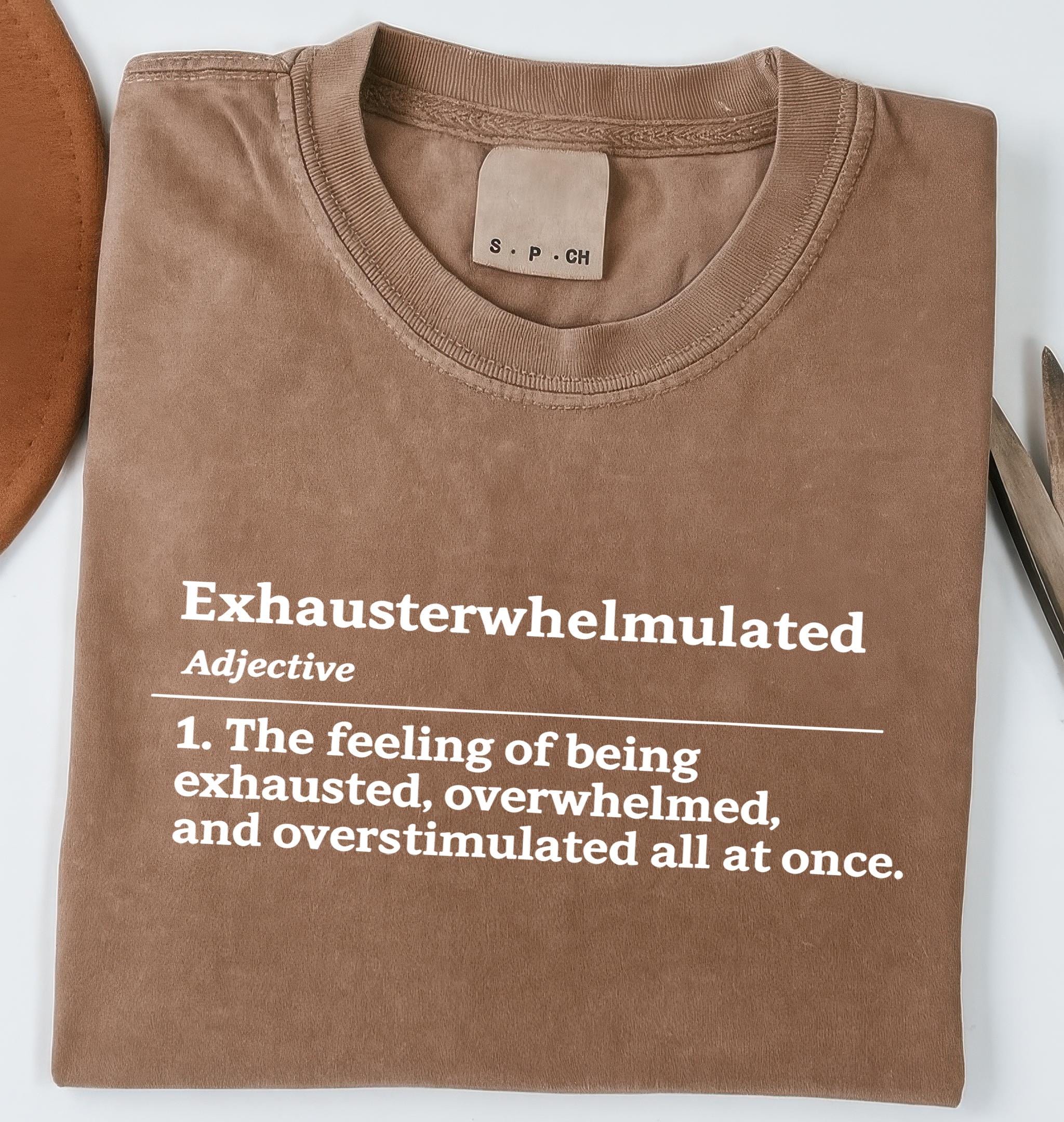 Exhausterwhelmulated Svg, Funny Dictionary Definition Shirt Design ...