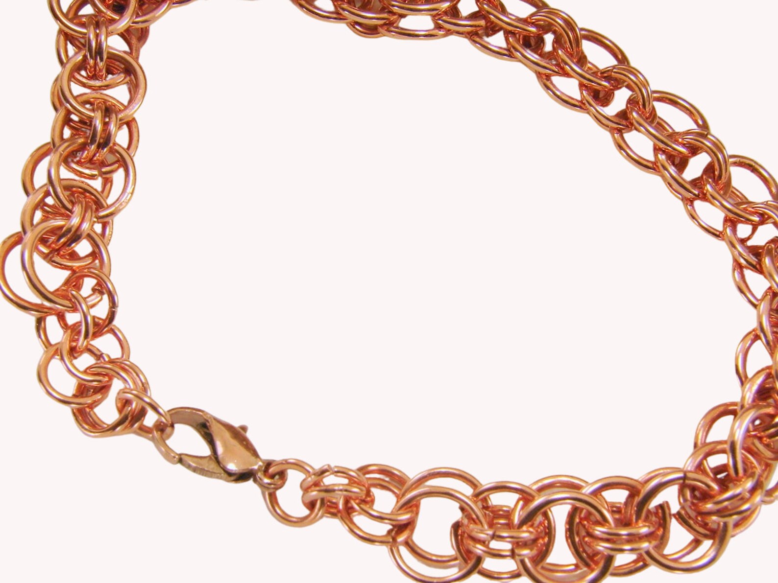Copper Helm Chain Maille Woven Bracelet Copper Bracelet - Etsy