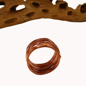 Hand Textured Copper Ring Any Size Hand Stamped Copper - Etsy