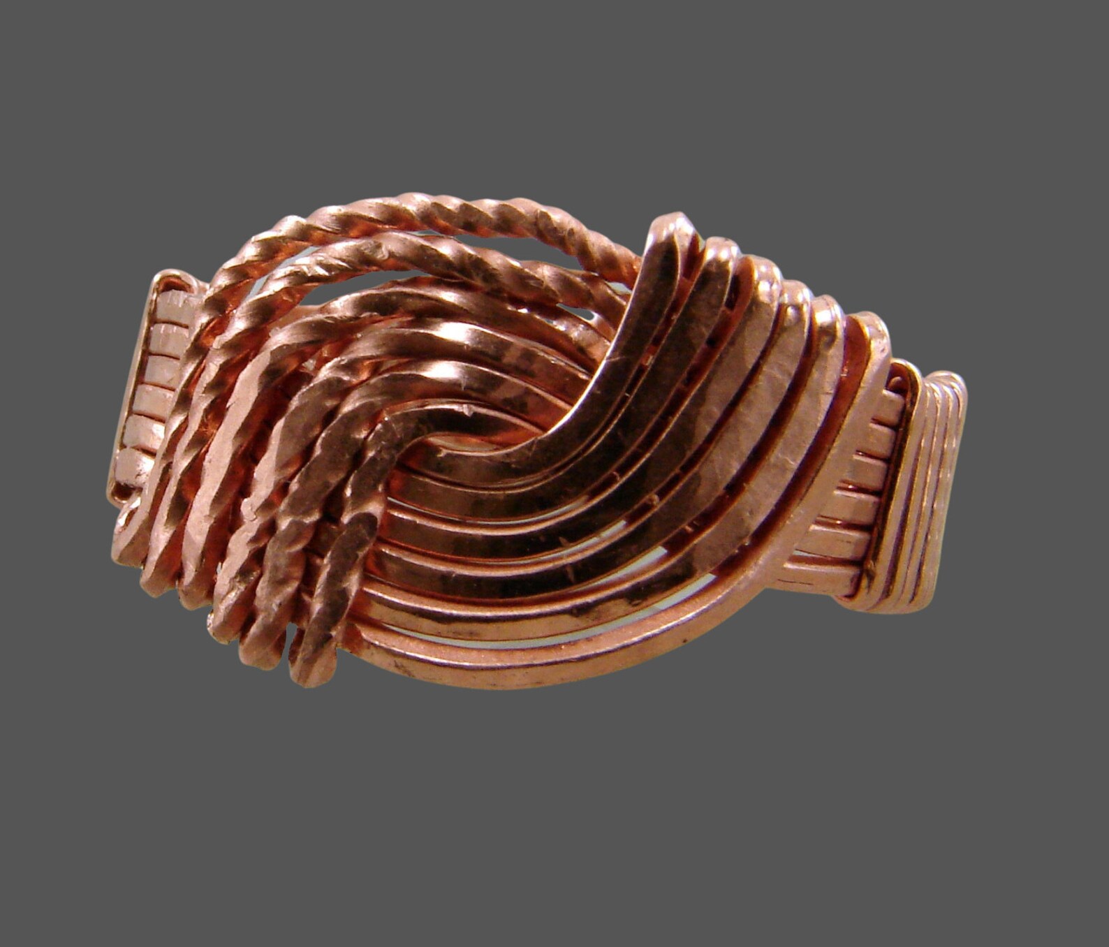 Copper Wire Wrapped Hug Ring Copper Hug Ring Copper Ring - Etsy