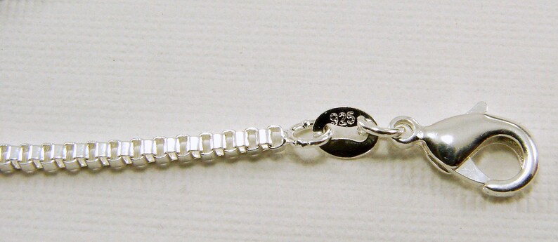 Sterling Silver Box Chain Pendant Chain 16 Inches 18 - Etsy