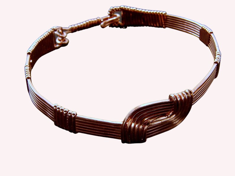 Pure Copper Wire Wrapped Hug Bracelet Unisex Copper - Etsy