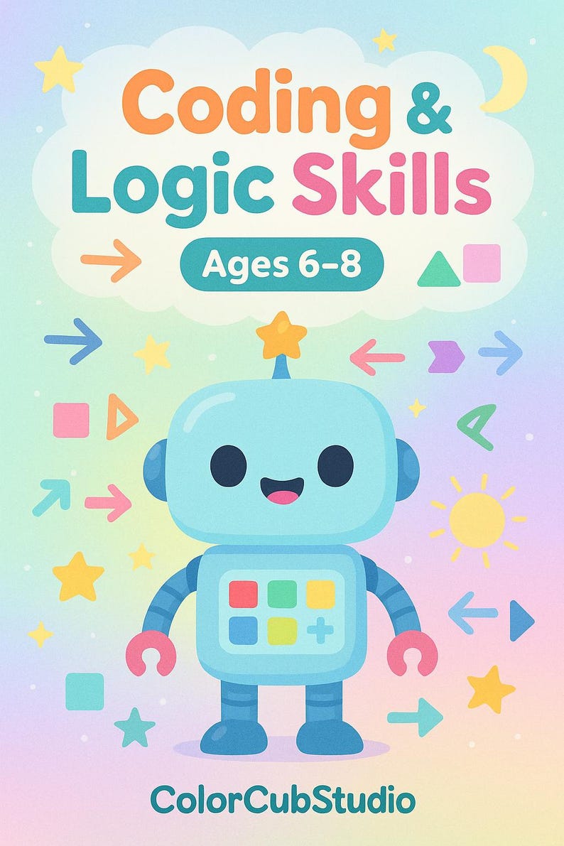 Printable Logic and Coding Games for Kids | Coordinate Grid Worksheets ...