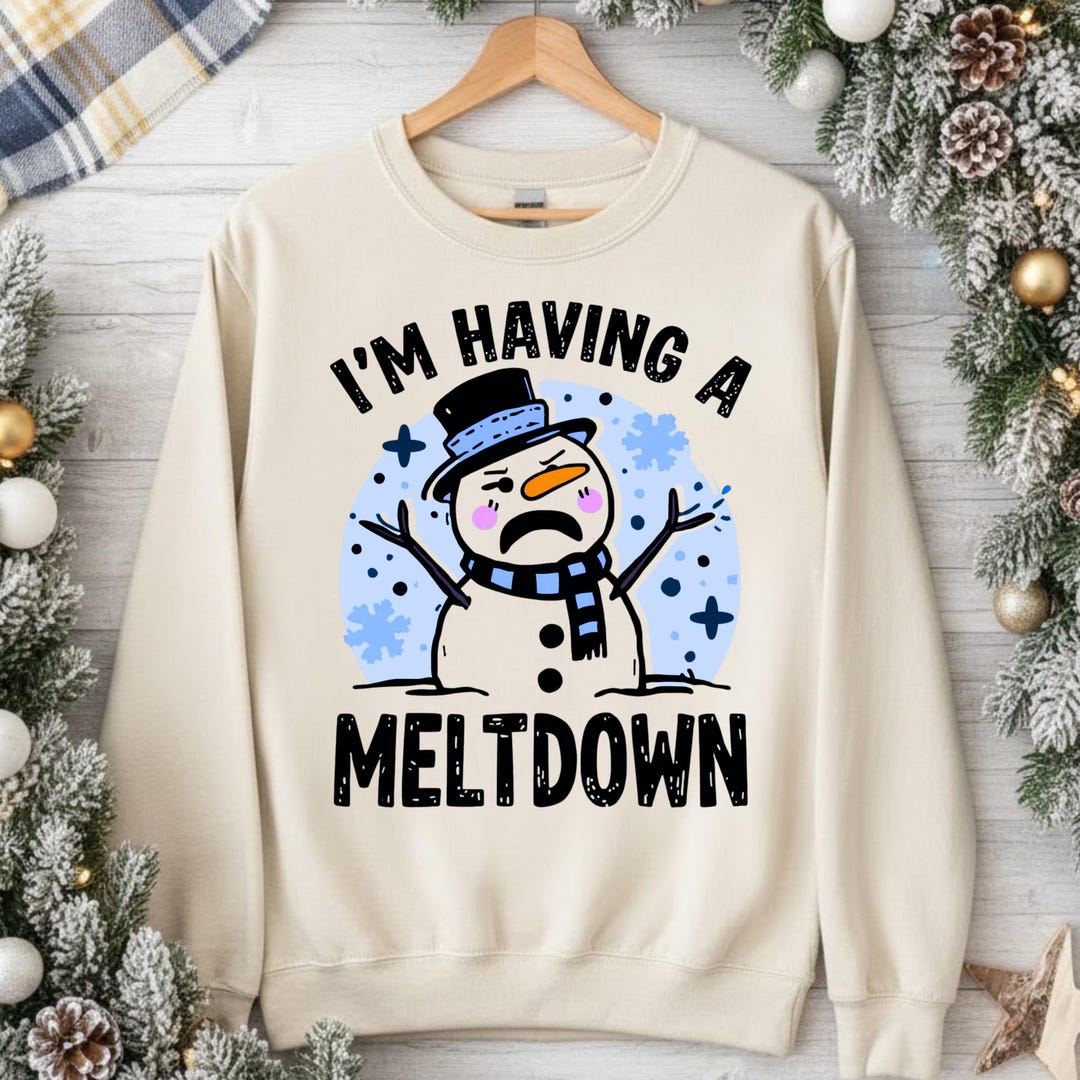Angry Snowman Meltdown SVG | Funny Christmas Clipart (digital Download ...