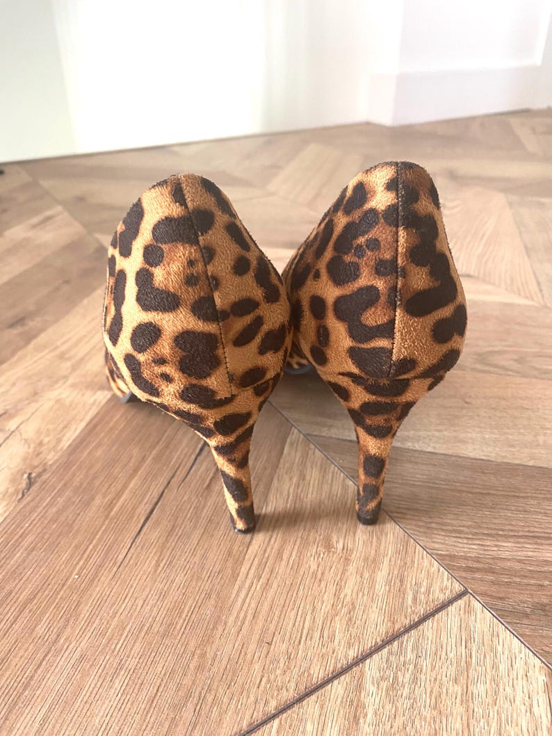 Vintage Tiger Print Stiletto Heels: Pointed Toe Animal Print Pumps - Etsy