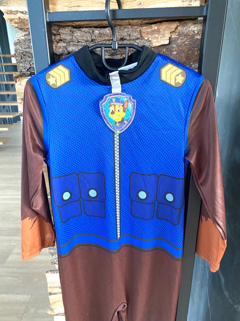 Chase Paw Patrol Costume | Kids Dress up | Size 5–6 Years - Etsy