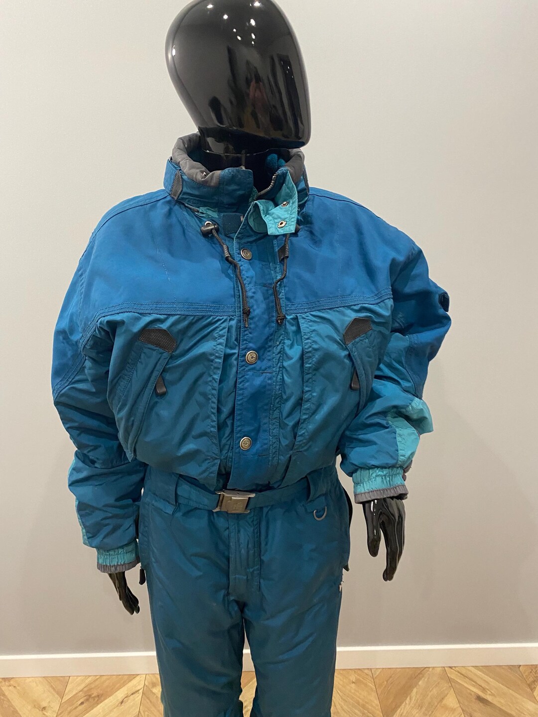 Vintage Killy Ski Suit Turquoise One Piece Snowsuit Retro 80s 90s ...