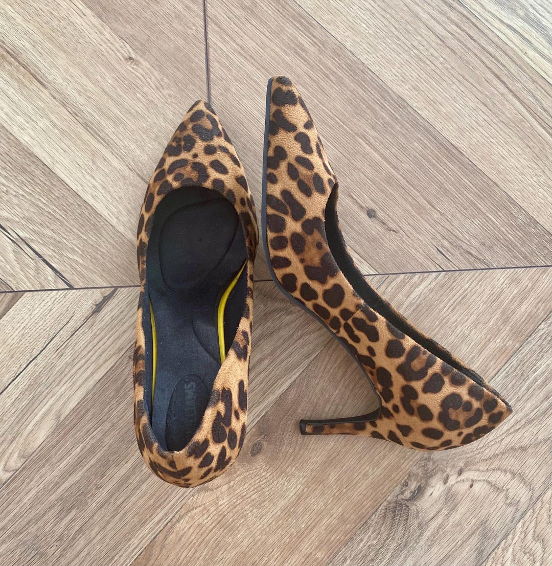 Vintage Tiger Print Stiletto Heels: Pointed Toe Animal Print Pumps - Etsy