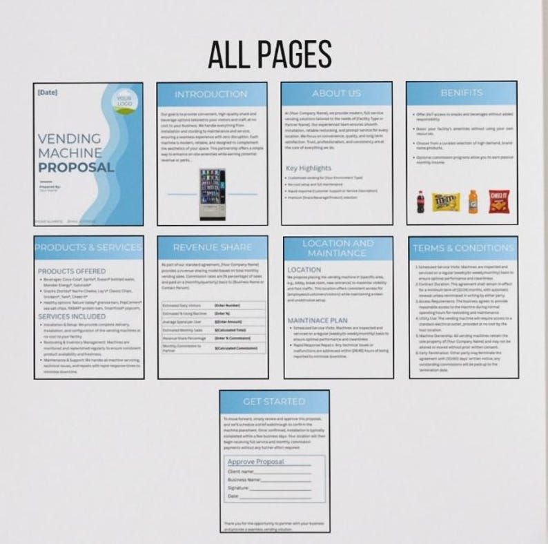 Editable Vending Machine Agreement & Revenue Share Proposal | Business ...
