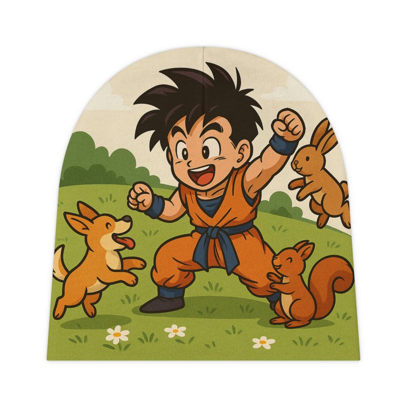 Gohan Dragon Ball Anime, Playful Baby Beanie - Cute Cartoon Design ...