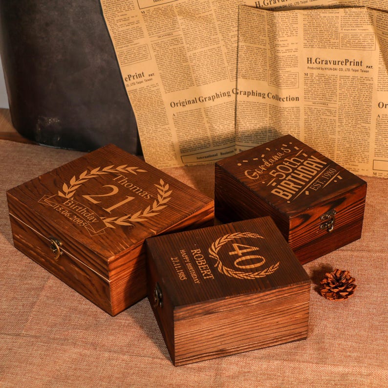 Personalized Birthday Gift Set for Him - Custom Engraved Whiskey ...