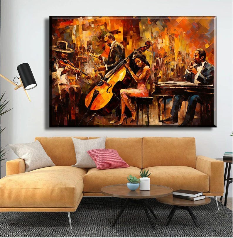Jazz Blues Club, Night and Music, Concert, Orchestra, Jazz Blues Wall ...
