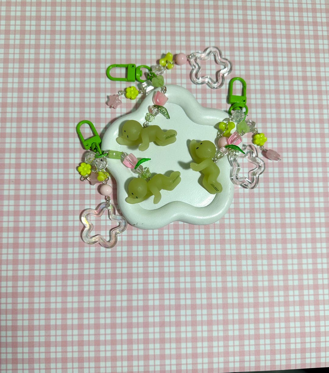 Smiski Little Baby Series 1 Peeking Cherry Blossom Beaded Charm ...