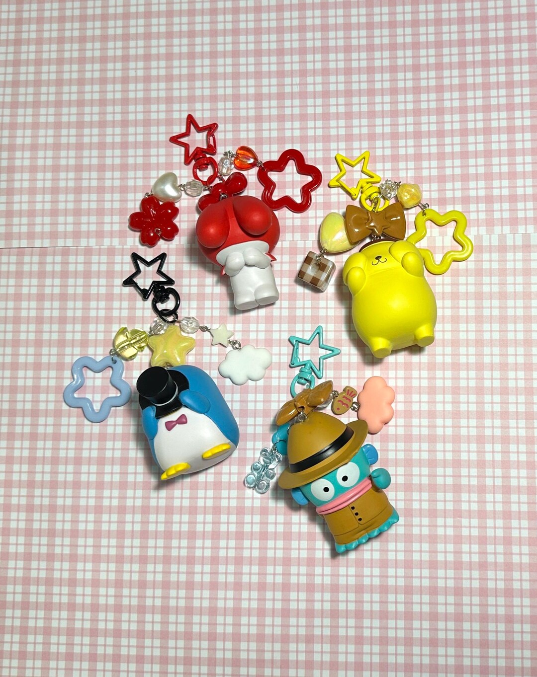 Sanrio Hello Kitty and Friends Hide and Seek Beaded Charm Keychains ...