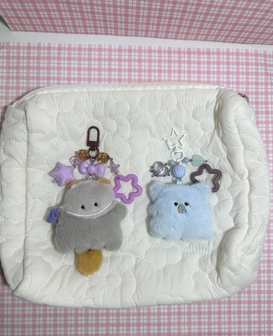 Matching Couples/friends Magnetic Plush Gatchapon Trinket Beaded Charm ...