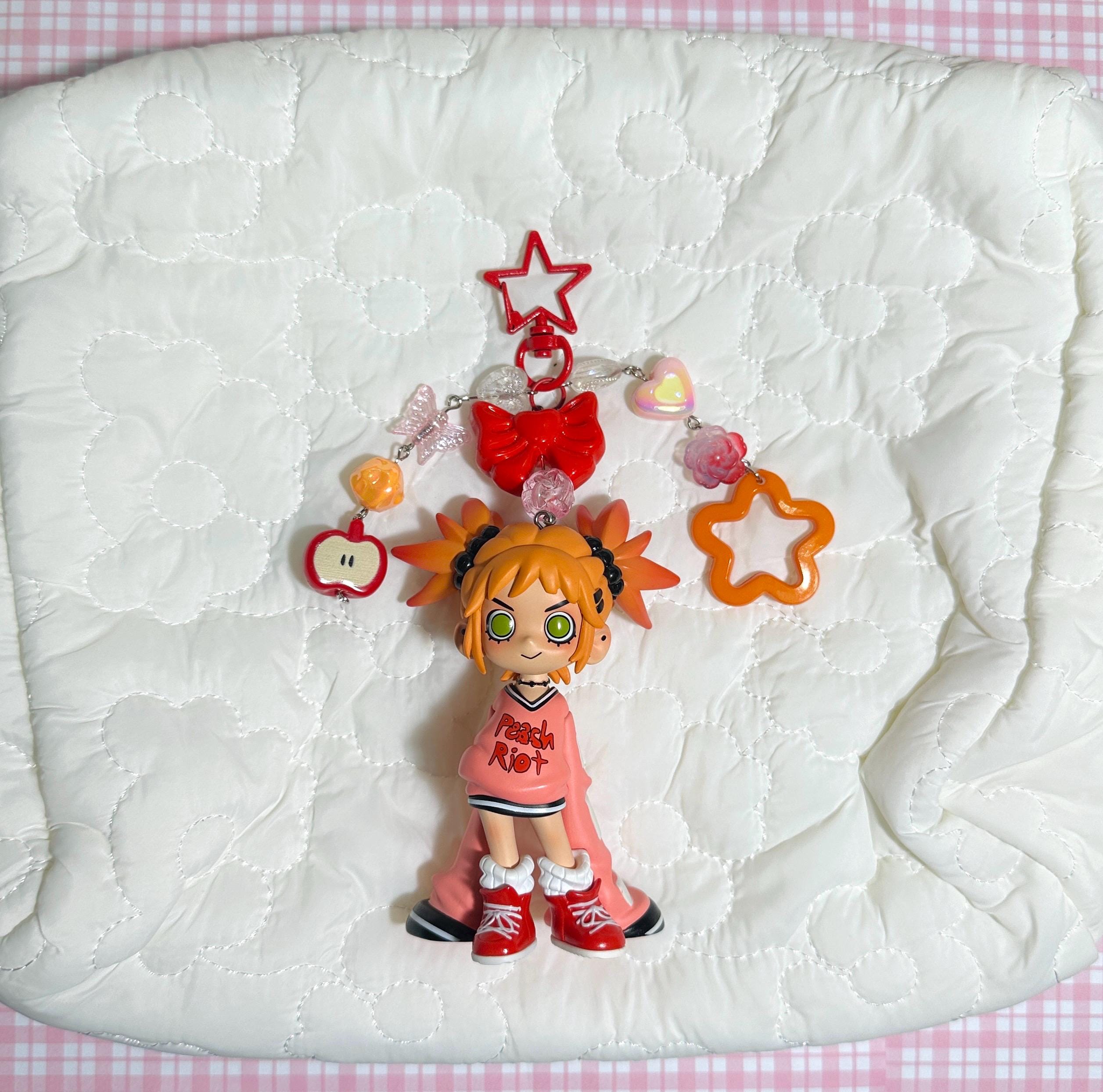 Lil Peach Riot Loading! Series Figure Beaded Charm Keychains - Etsy