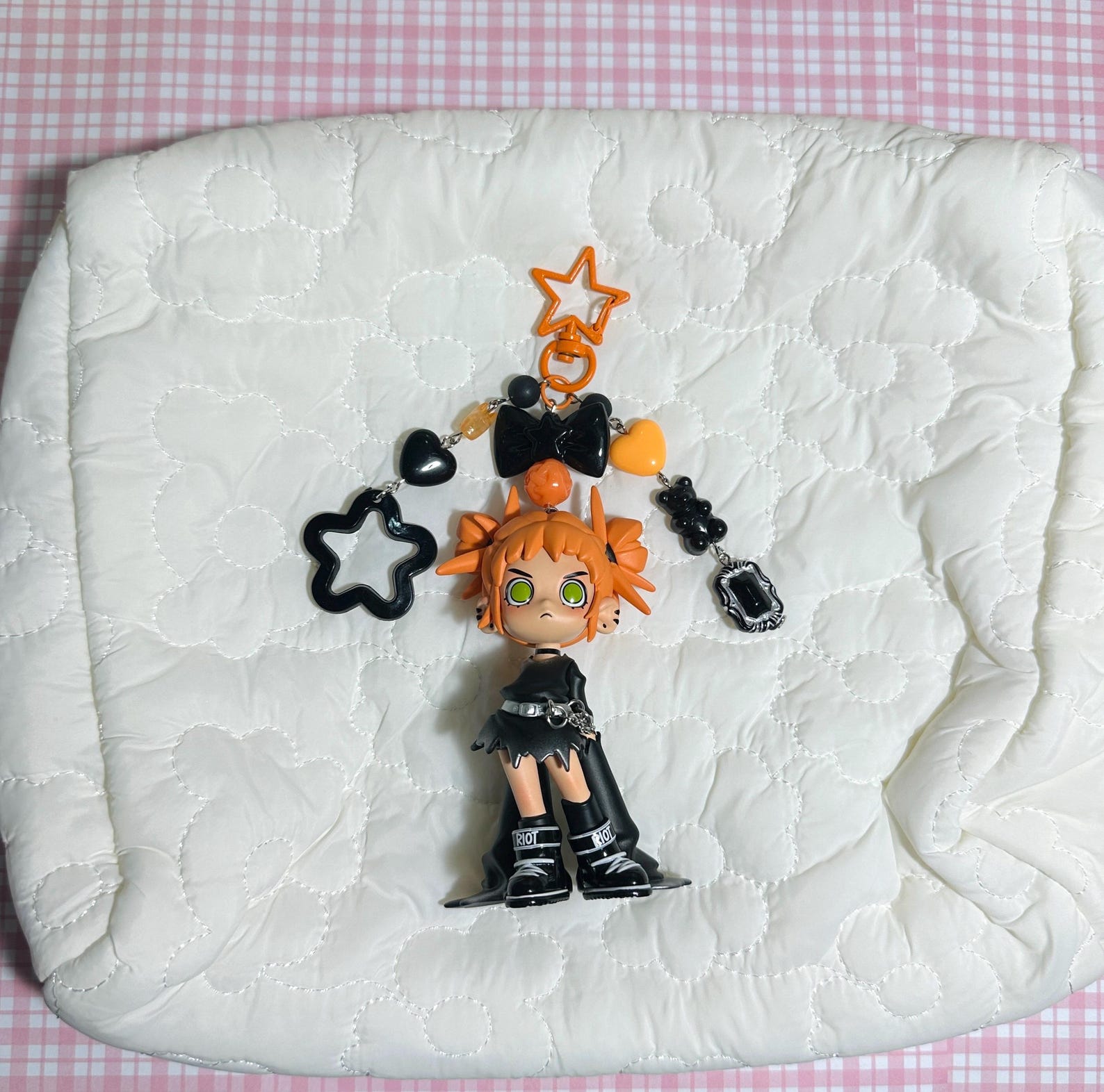Lil Peach Riot Loading! Series Figure Beaded Charm Keychains - Etsy
