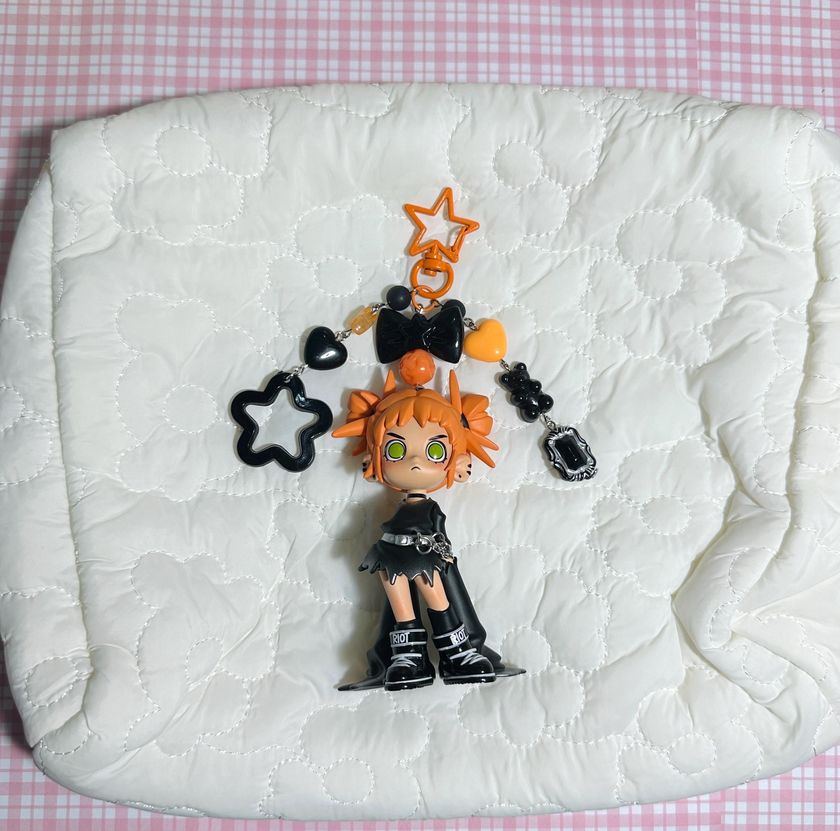 Lil Peach Riot Loading! Series Figure Beaded Charm Keychains - Etsy