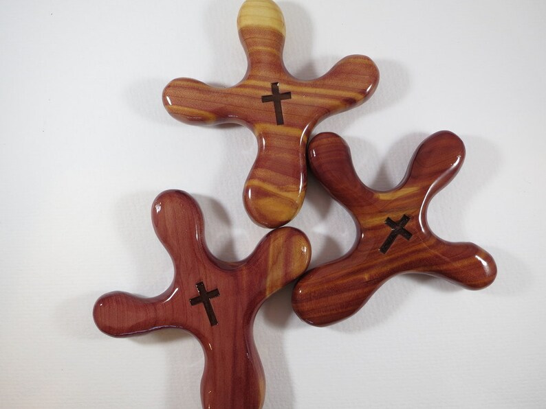 Set of Five Comfort Dog Paw Palm Crosses - Etsy