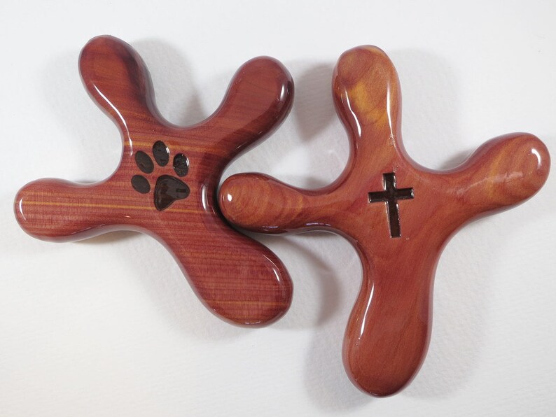 Set of Five Comfort Dog Paw Palm Crosses - Etsy