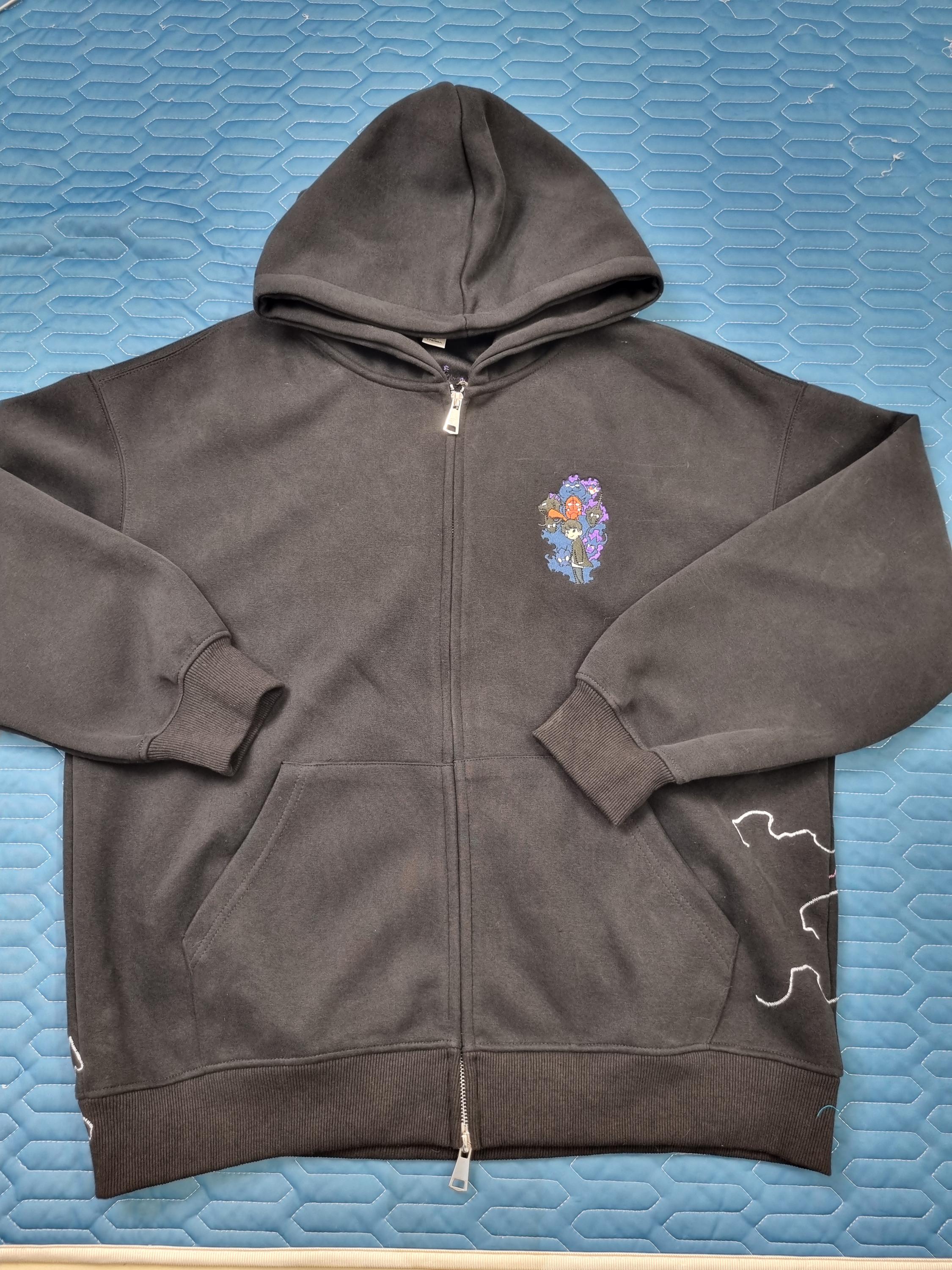 Handmade Fan Design Shadow King Anime Hoodie: Dark Fantasy Streetwear ...