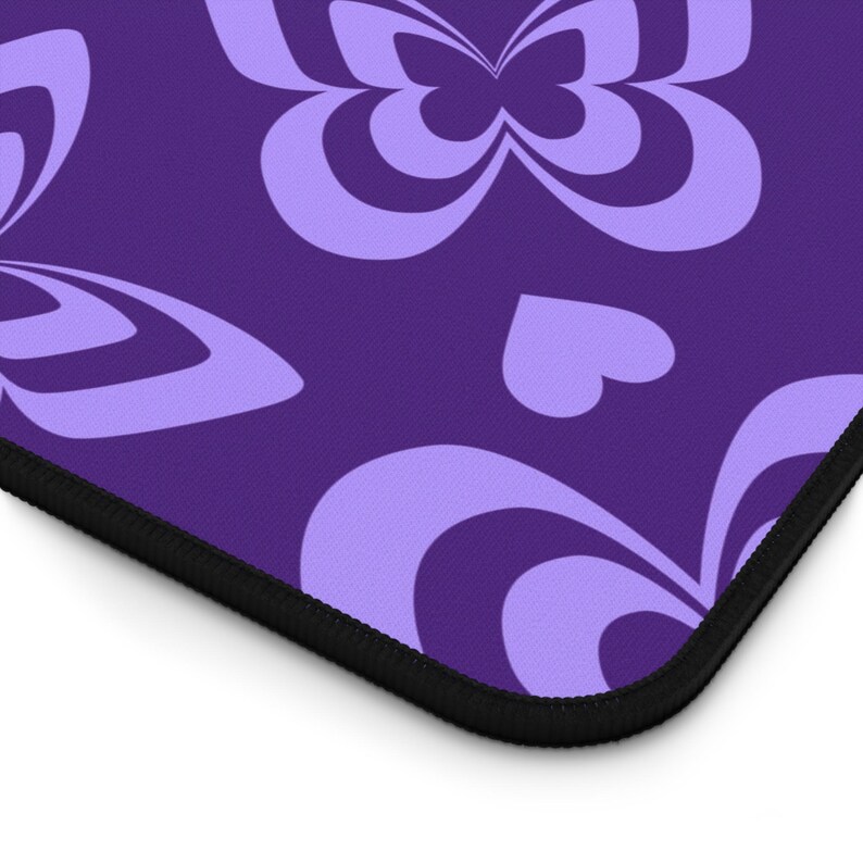 Y2K Purple and Lilac Butterflies Desk Mat - Minimalist Aesthetic, Retro ...