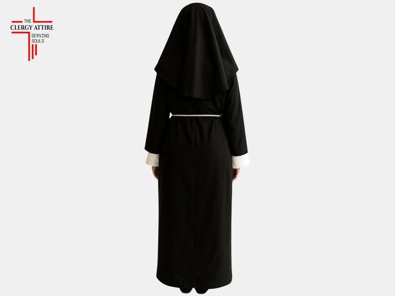 Black Nun Habit for Sisters in Modest Uniform Style, Traditional Nuns ...