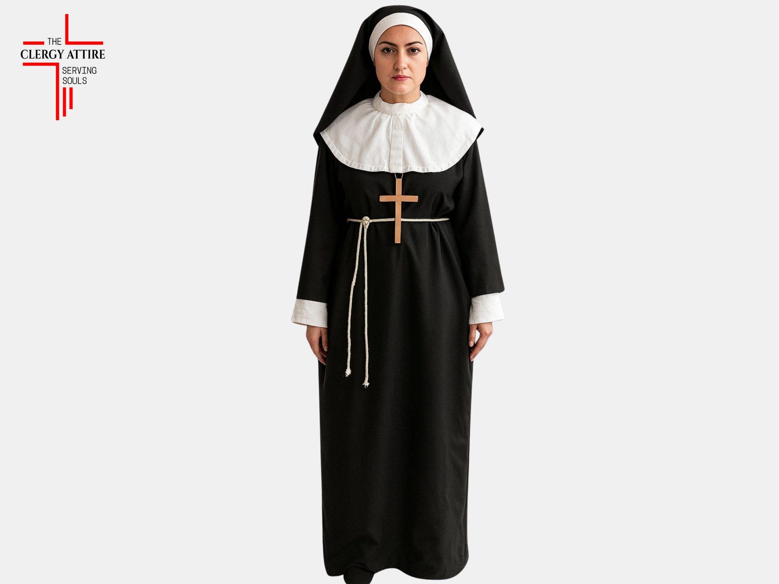 Black Nun Habit for Sisters in Modest Uniform Style, Traditional Nuns ...