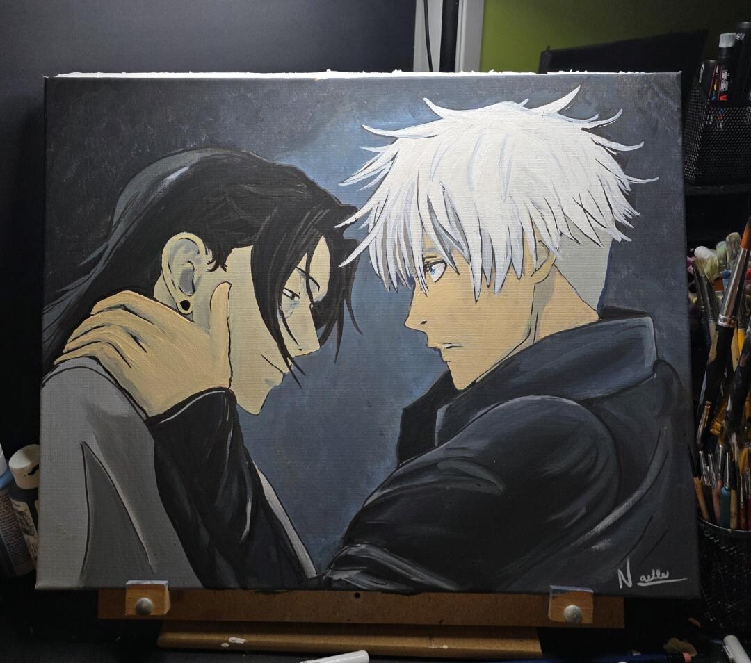 Gojo Geto Painting: Jujutsu Kaisen Original Art - Etsy
