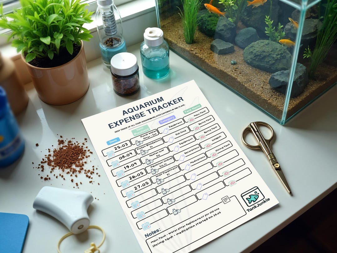 Aquarium Expense Tracker – Printable Fish Tank Budget Log – Digital Pet ...