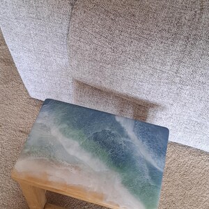 Beautiful Sea and Beach Themed Side Table. Perfect Size, Wooden Based ...