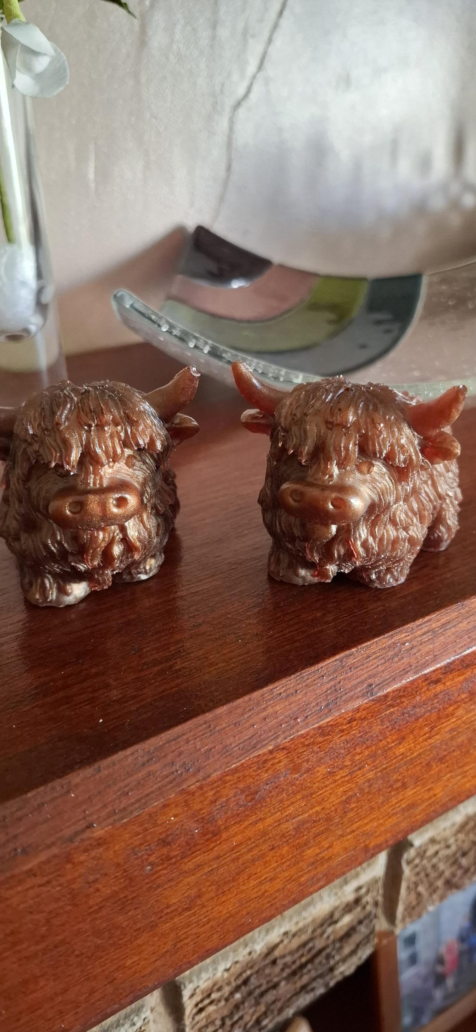 Large Herd of Five Highland Cow Figurines. Fun and Fabulous With Lots ...