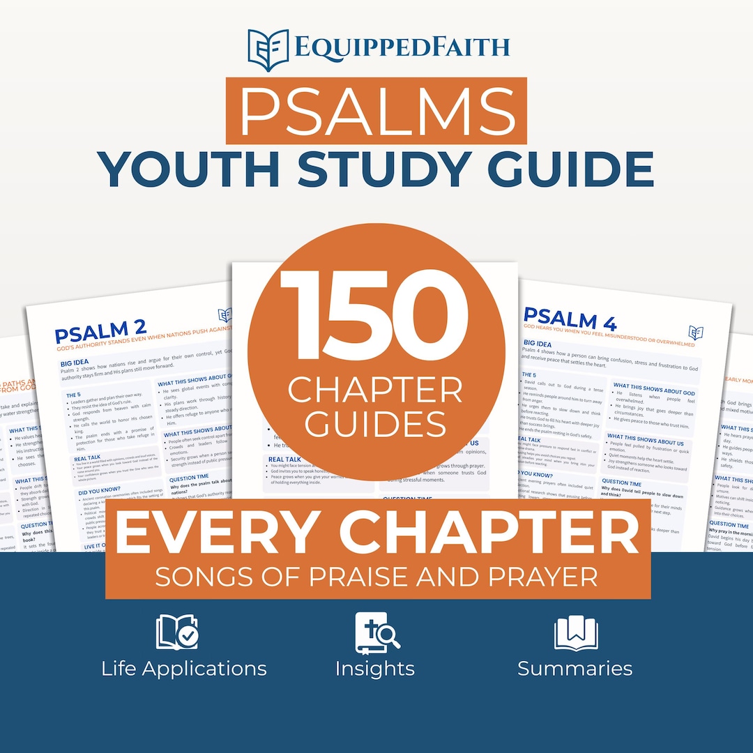 Psalms Bible Study Guide for Teens - 150-chapter Printable (PDF) - Etsy