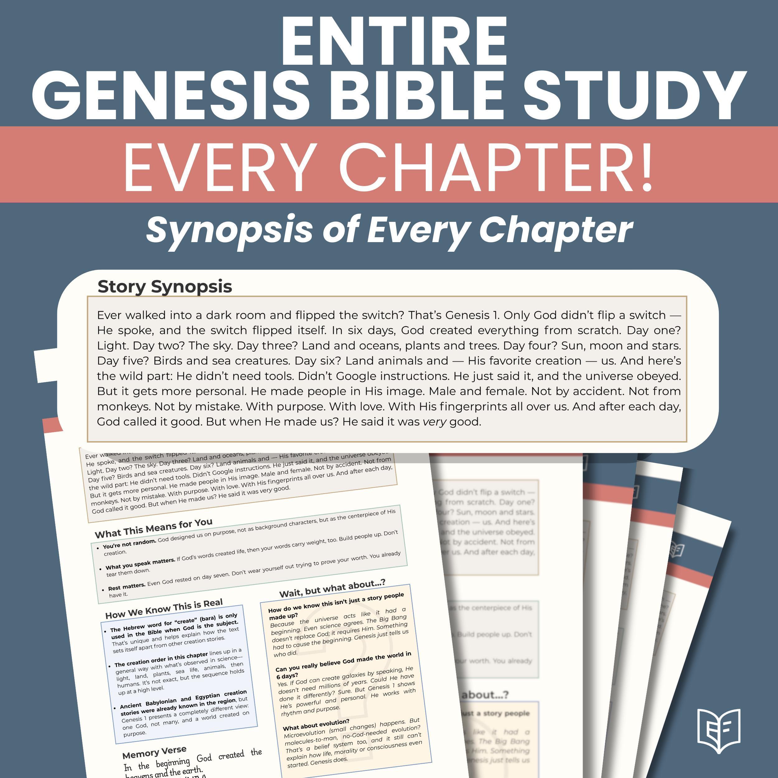 Genesis Bible Study Guide: Christian Devotional, Apologetics (PDF ...