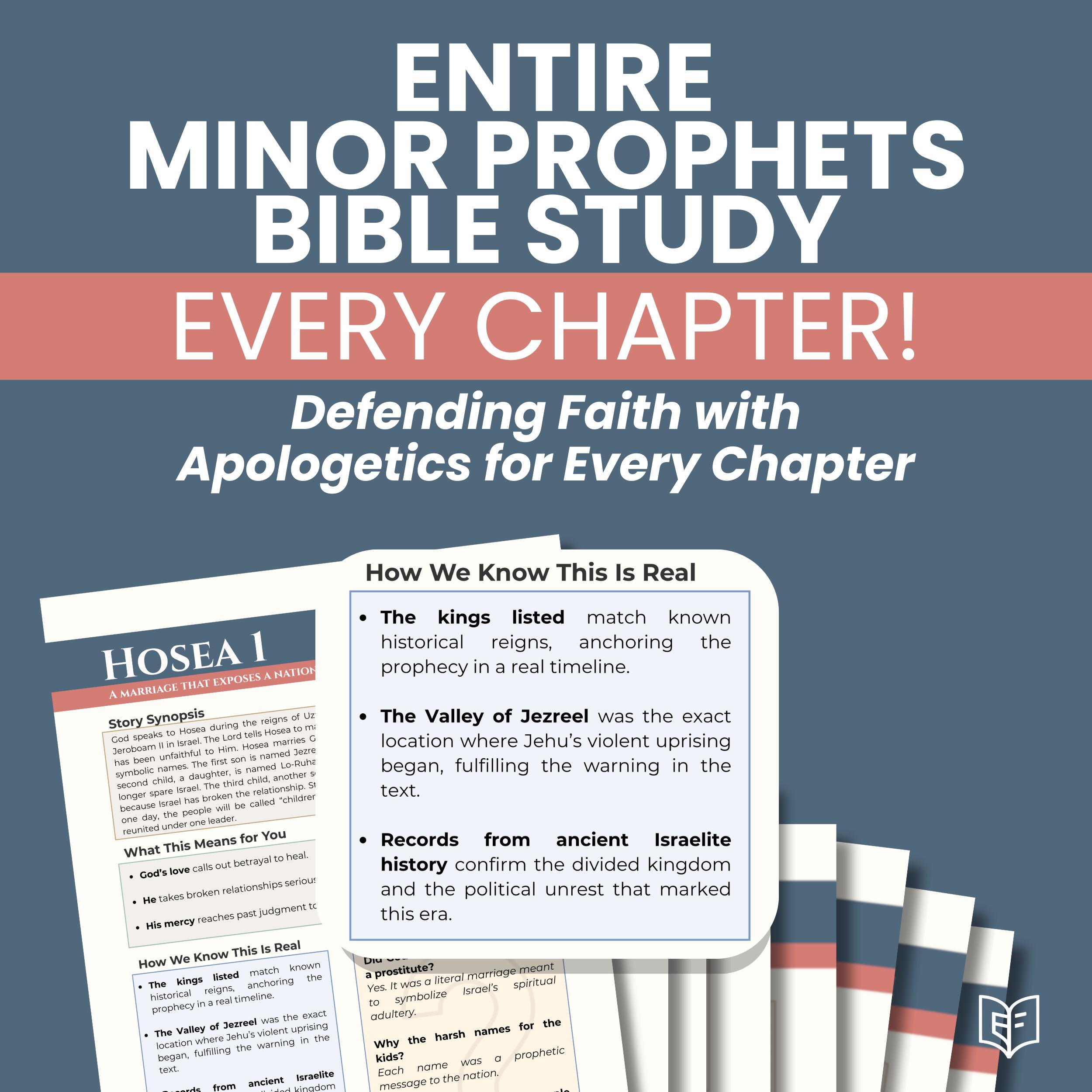 Minor Prophets Bible Study Guide: Christian Devotional, Apologetics ...