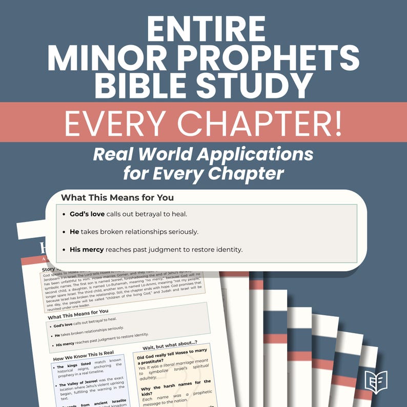 Minor Prophets Bible Study Guide: Christian Devotional, Apologetics ...