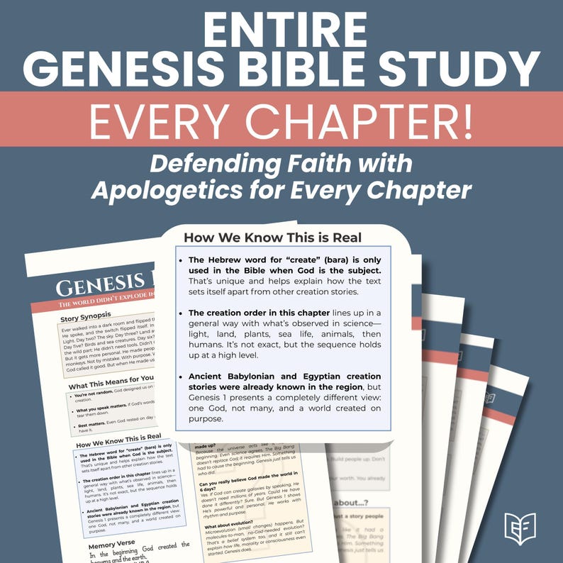 Genesis Bible Study Guide: Christian Devotional, Apologetics (PDF ...